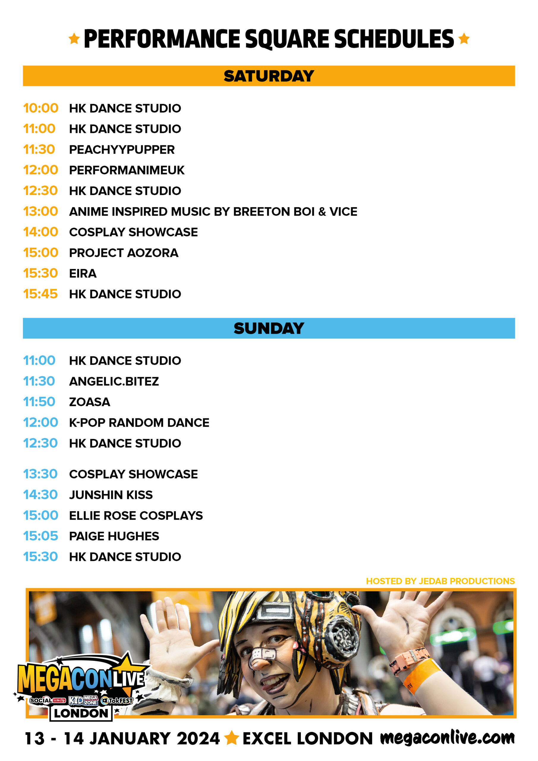 Schedule – Megacon Live