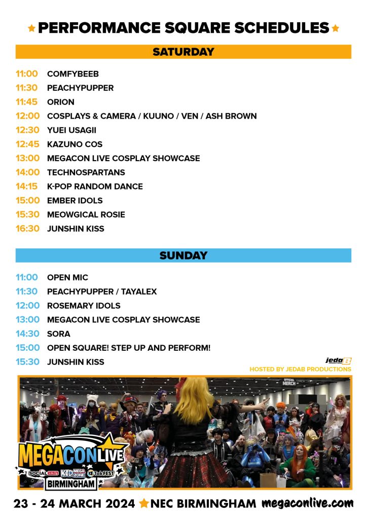 Schedule – Megacon Live