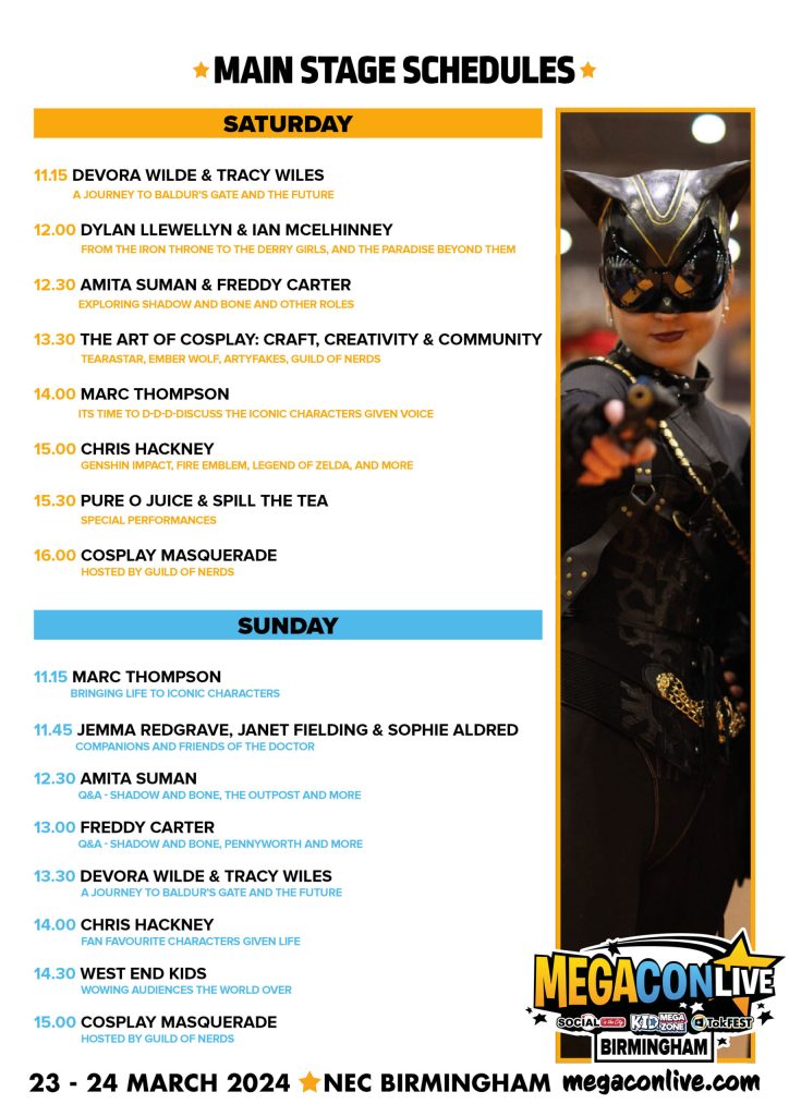 Schedule – Megacon Live