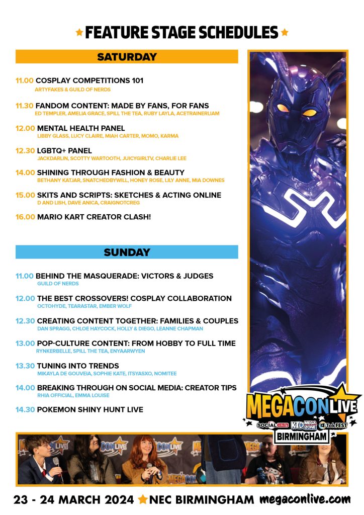 Schedule – Megacon Live