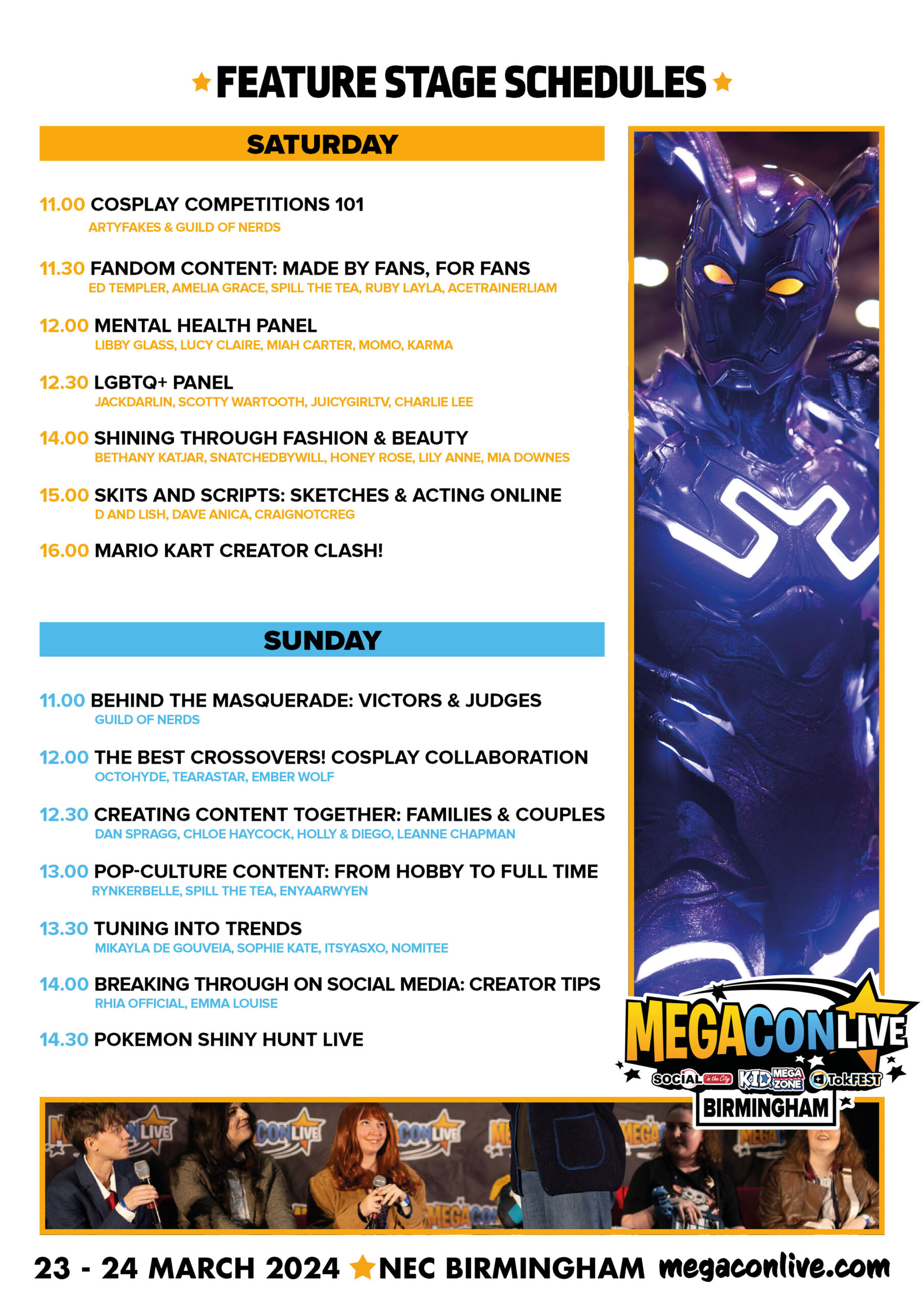 Schedule – Megacon Live
