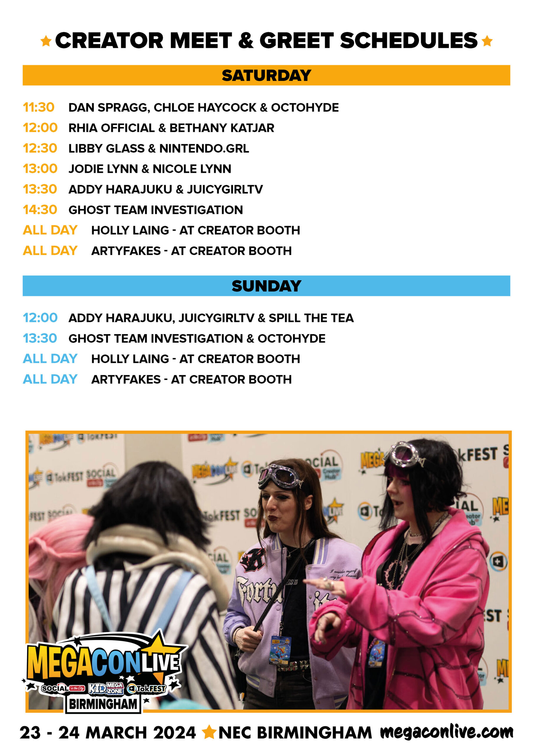 Schedule – Megacon Live