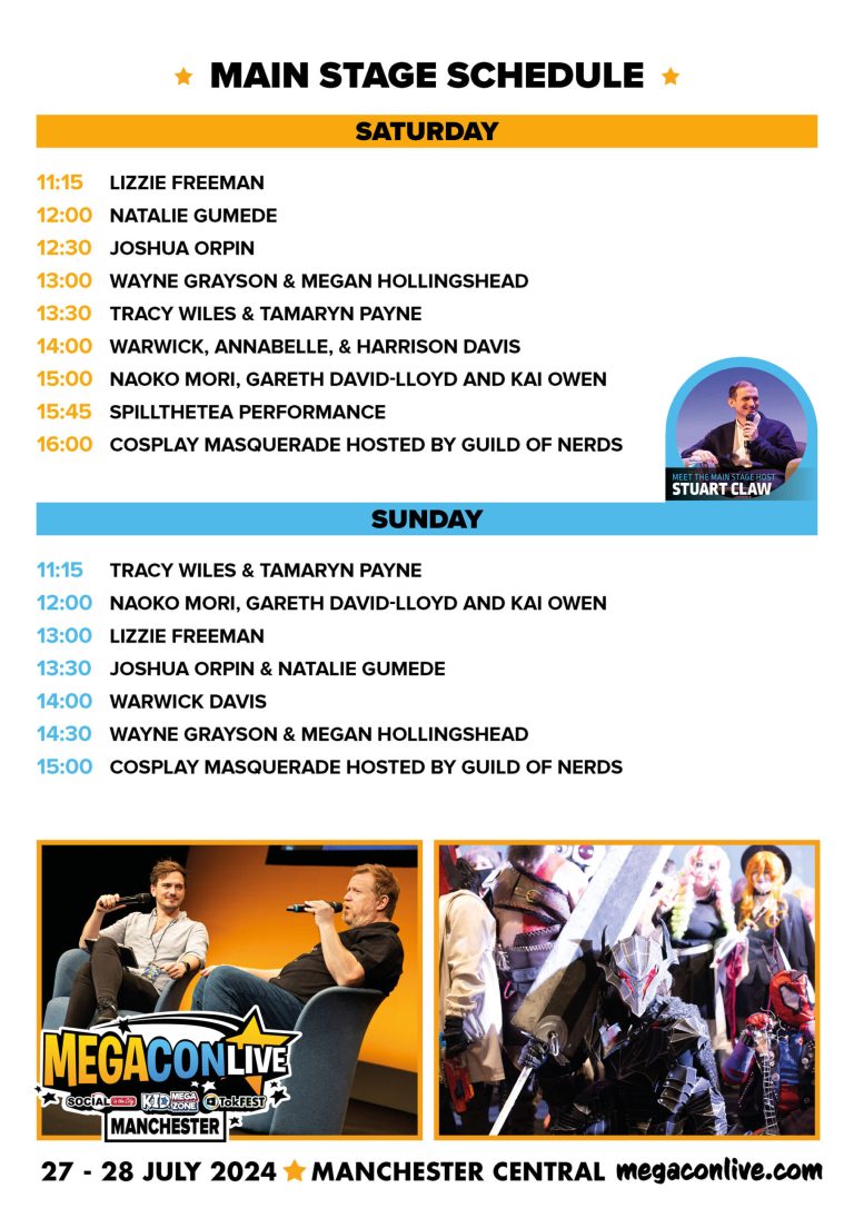 Schedule – Megacon Live