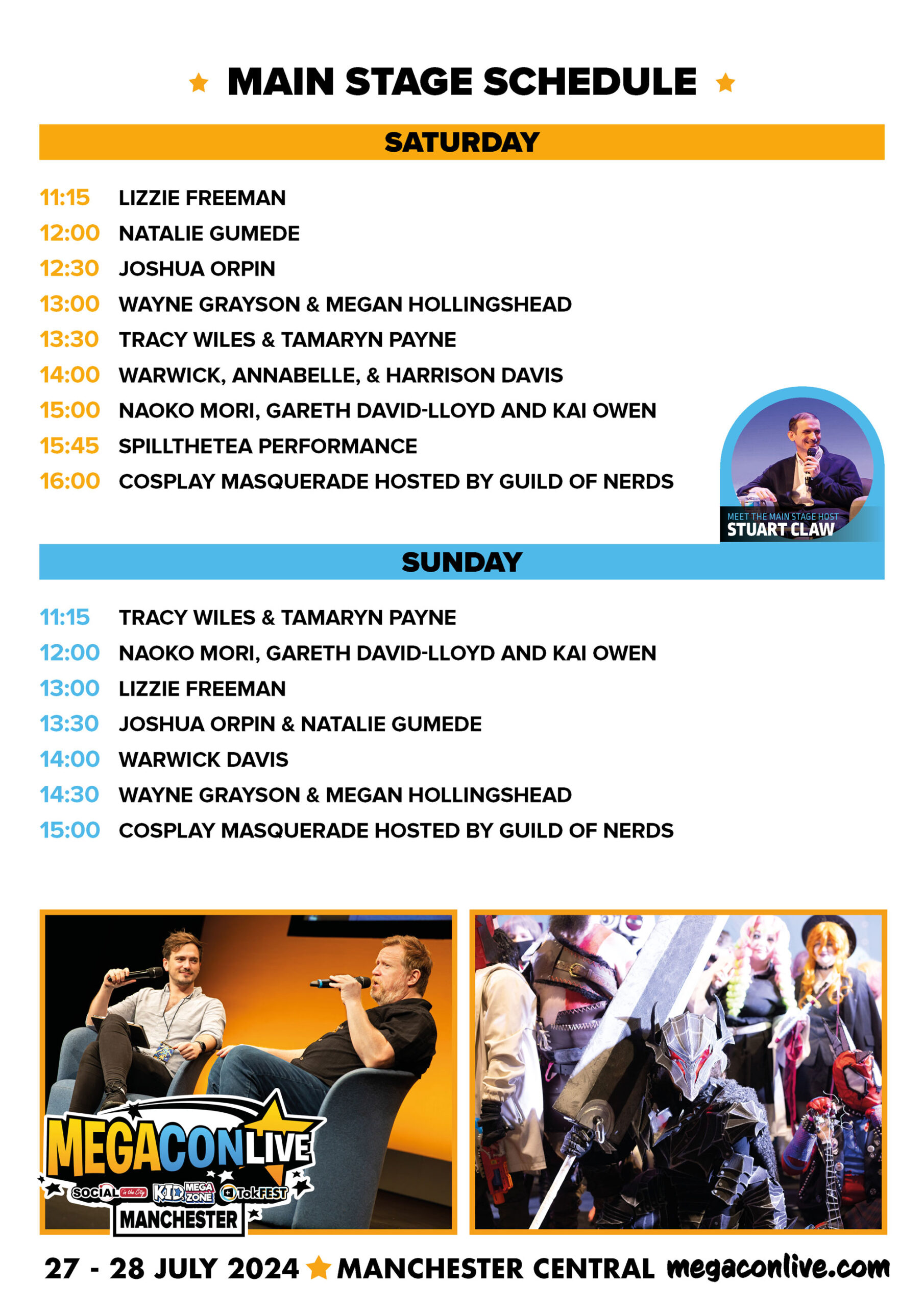 Schedule – Megacon Live